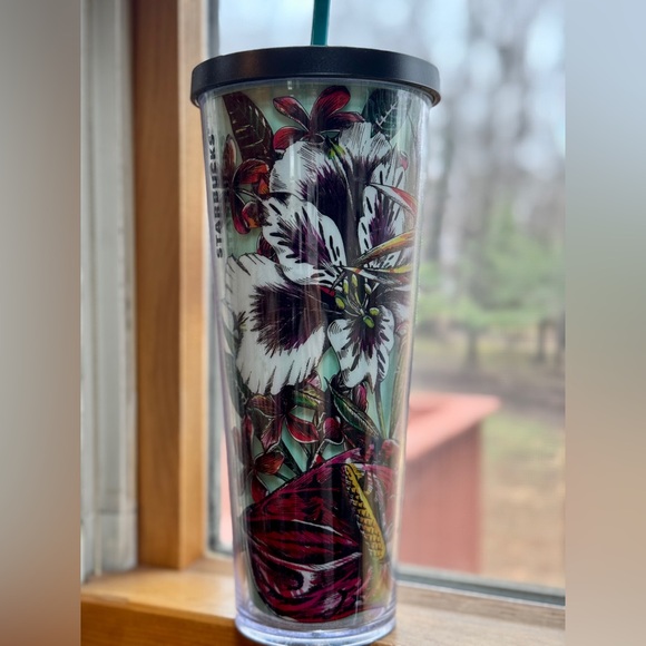 Starbucks | Kitchen | Starbucks Botanical Design Cold Drink Cup | Poshmark